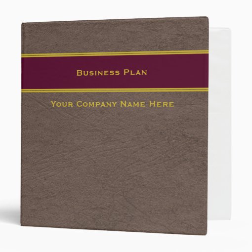 Business Plan with Custom Company Name binder | Zazzle