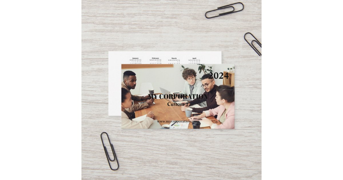 Business Pocket Calendar 2024 Business Card | Zazzle