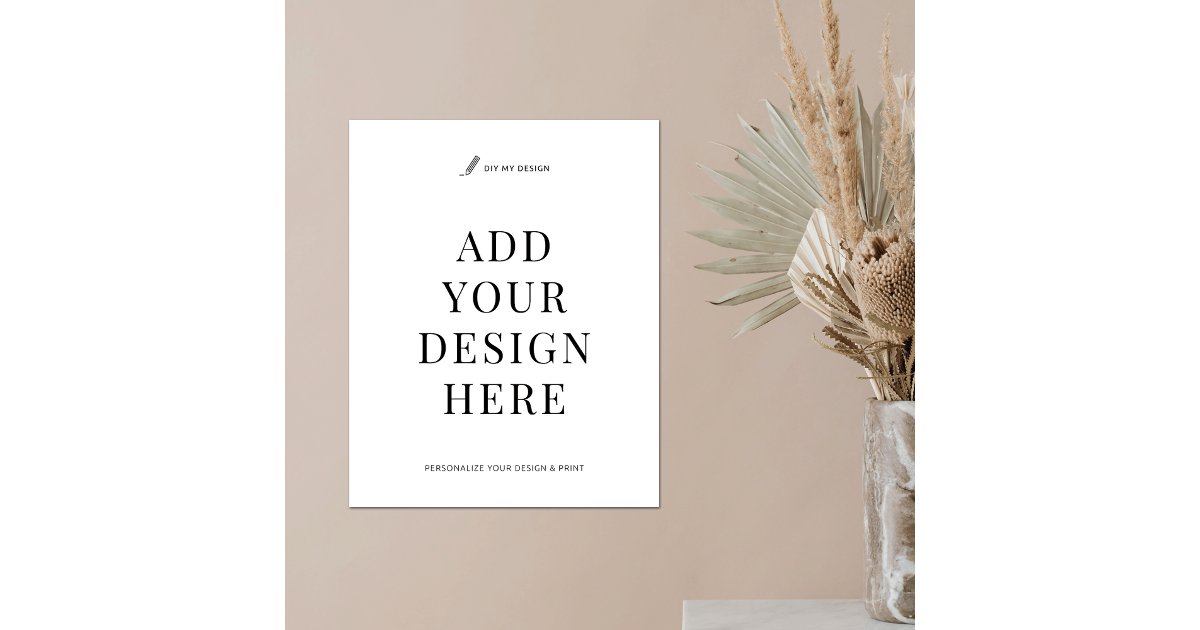 Business Poster Printing Custom Design 8x10" Print | Zazzle