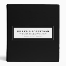 Business Presentation Portfolio Book 3 Ring Binder | Zazzle
