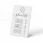 Business Price List with Logo Pedestal Sign | Zazzle