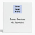 Business Procedures Binder Employee Handbook | Zazzle