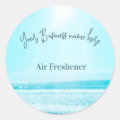 Business Product Label Summer Blue Beach Scene | Zazzle