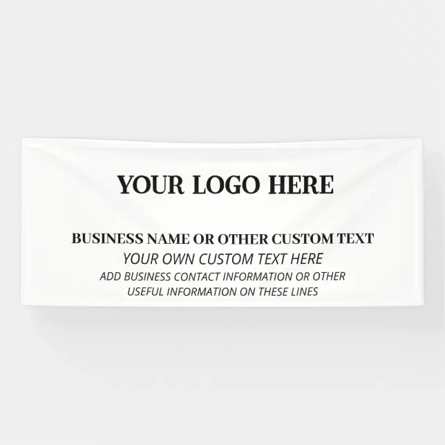 Business Professional Company Logo Promotional Banner | Zazzle