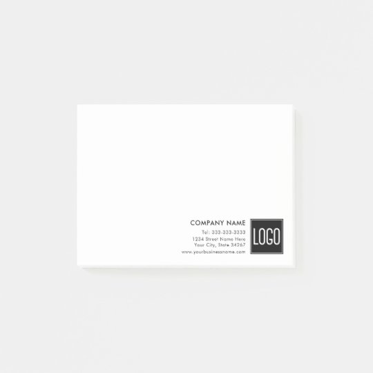 Business Promotional | Upload Your Own Logo Post-it Notes | Zazzle.com