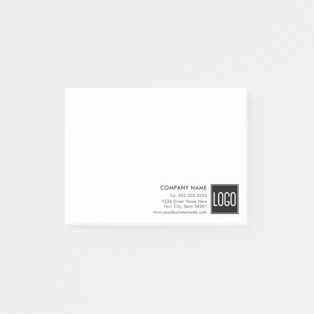 Business Promotional | Upload Your Own Logo Post-it Notes | Zazzle