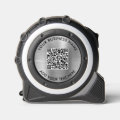 Business QR Code Silver Tape Measure | Zazzle