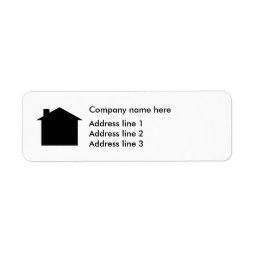 Business Real Estate Logo Address Template Labels | Zazzle