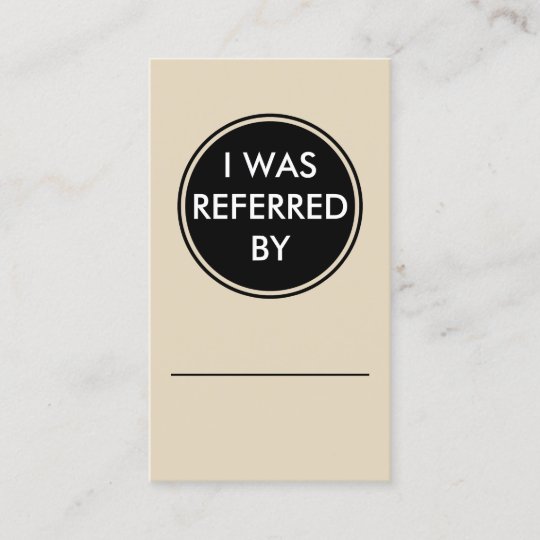 Business Referral Card Template | Zazzle.com