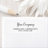 Business Return Address Labels | Classic White | Zazzle