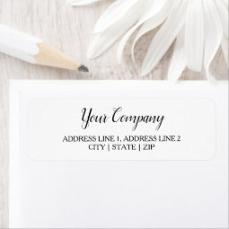 Business Return Address Labels | Classic White | Zazzle