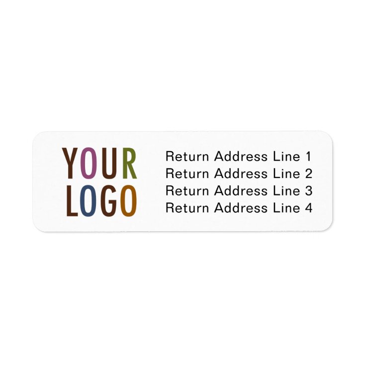 Business Return Address Labels with Company Logo | Zazzle