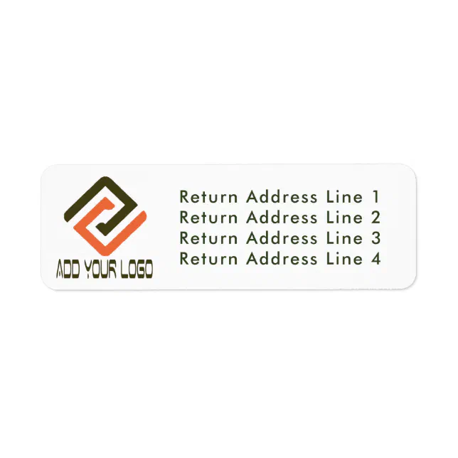 Business Return Address Labels with Company Logo | Zazzle