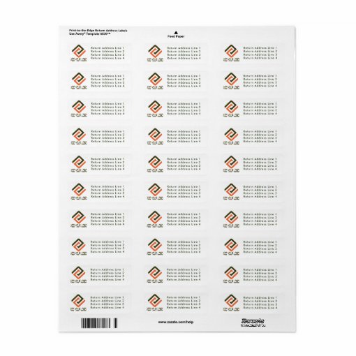 Business Return Address Labels with Company Logo | Zazzle