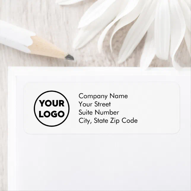 Business Return Address Labels with Company Logo | Zazzle