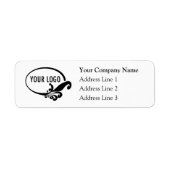 Business Return Address Labels with Custom Logo | Zazzle