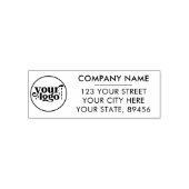Business Return Address Professional Company Logo Self-inking Stamp ...