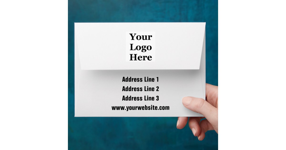 Business Return Address Your Logo Here Template Envelope | Zazzle