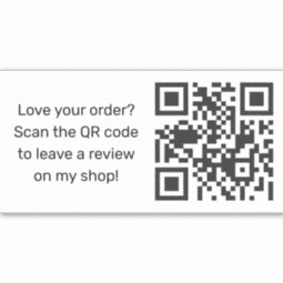 Business Review Request With QR Code Sticker | Zazzle