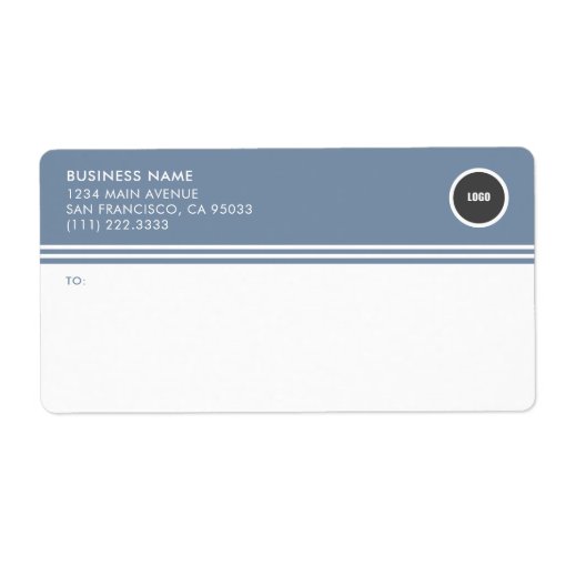 Business Round Logo Mailing Shipping Labels | Zazzle