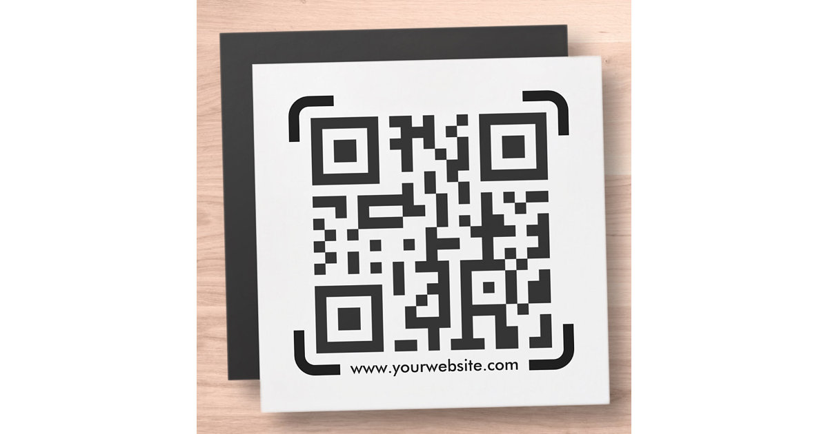 Business Scan Me QR Code Website Modern Card | Zazzle