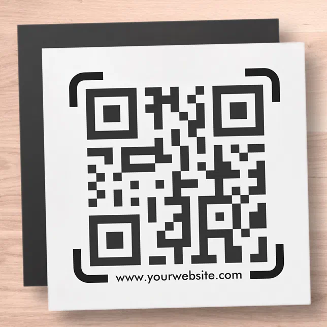 Business Scan Me QR Code Website Modern Card | Zazzle