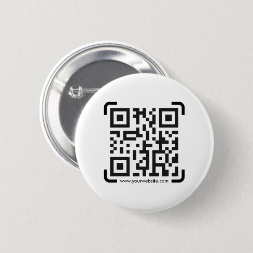 Business Scan Me QR Code Website Modern Simple Button | Zazzle