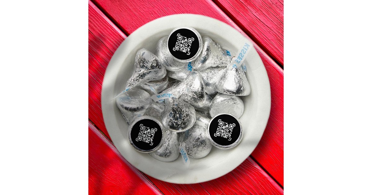 Business Scan Me QR Code Website Modern Simple Hershey®'s Kisses® | Zazzle
