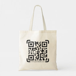 Business Scan Me QR Code Website Modern Simple Tote Bag | Zazzle