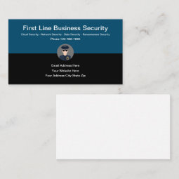 Business Security Services Modern Design Business Card | Zazzle