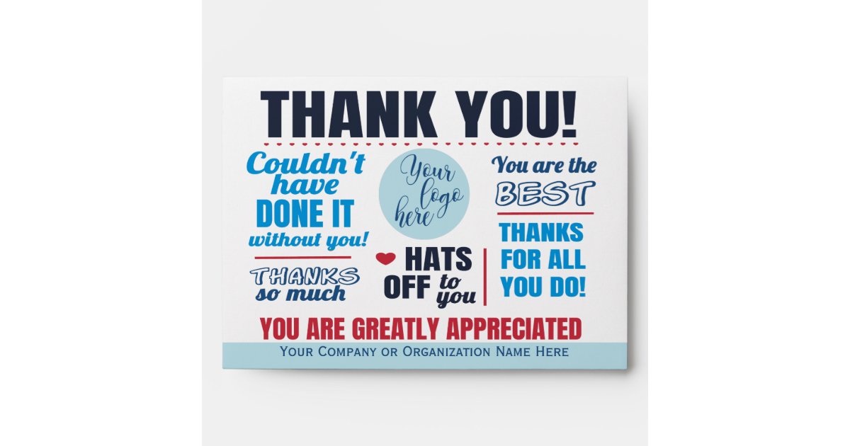 Business Staff Thank You Appreciation Cash Bonus Envelope | Zazzle