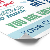 Business Staff Thank You Appreciation Poster | Zazzle