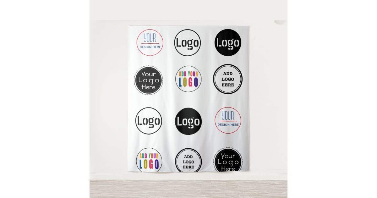 Business Step & Repeat Banner Tapestry | Zazzle