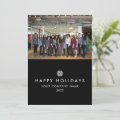 Business Team Photo Logo Photo Christmas Card | Zazzle