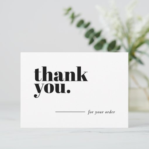 Business Thank You Cards Customer Appreciation | Zazzle