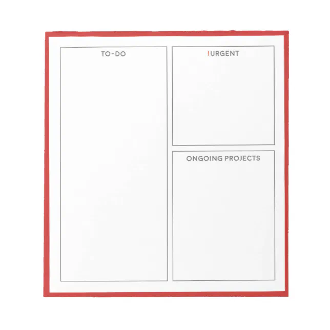 Business To-Do Notepad for Daily & Project Planner | Zazzle