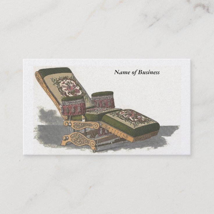 Business Vintage Barber Chair Business Card | Zazzle