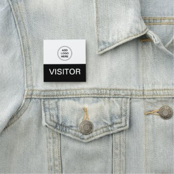 Business Visitor Name Tag | Zazzle