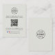 Business Website | QR Code Scan Me Logo Gray Business Card | Zazzle