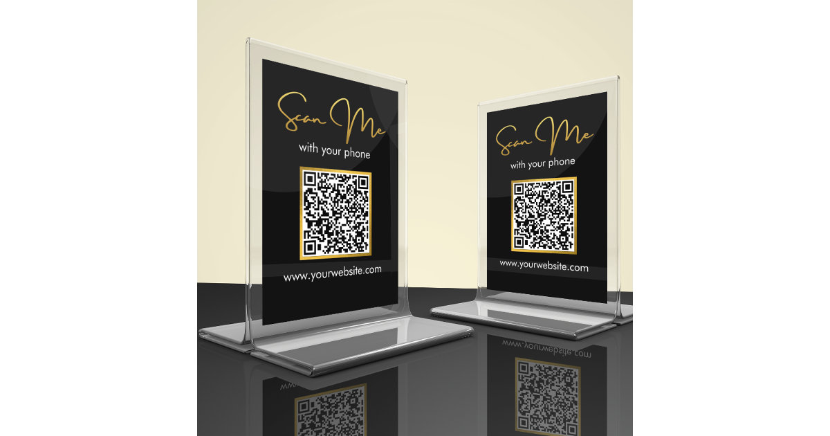 Business | Wedding QR Code Table Card | Zazzle