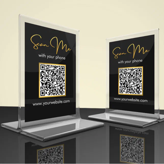 Business | Wedding QR Code Table Card | Zazzle