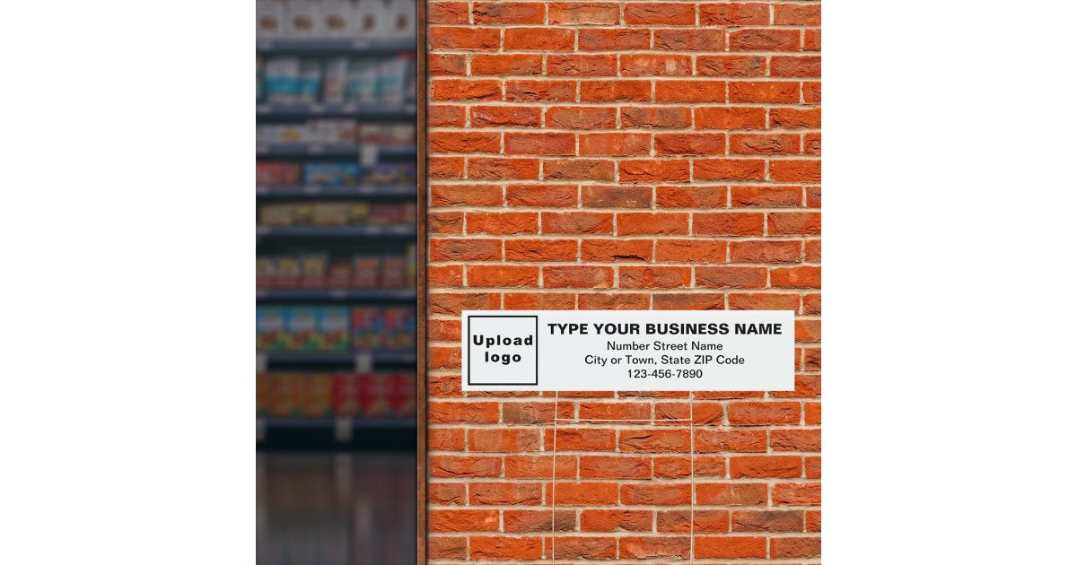 Business White Long Rectangle Yard Sign | Zazzle