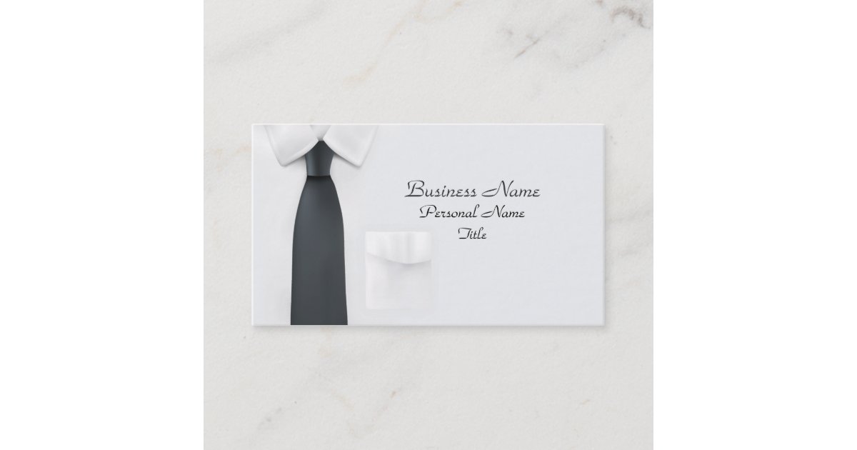 Businessman Shirt Profile Card | Zazzle