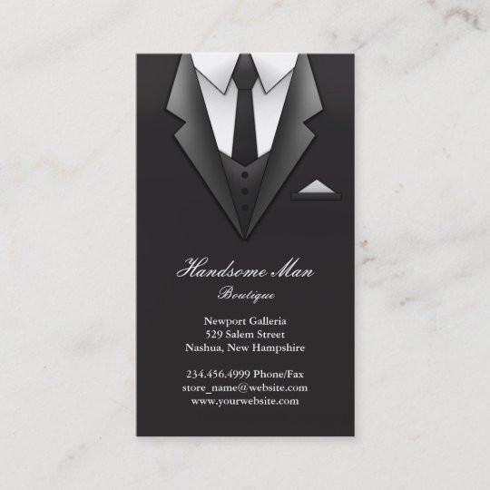 Businessman Suit Business Card | Zazzle.com