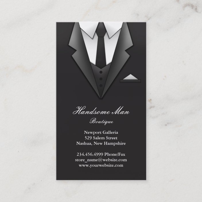 Businessman Suit Business Card | Zazzle.com