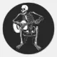Busker Bones Classic Round Sticker | Zazzle