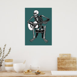 Busker Bones Poster | Zazzle