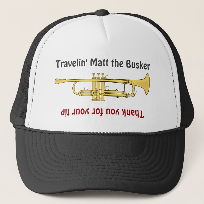 Busker Musicians Trumpet Tip Jar Hat | Zazzle.com