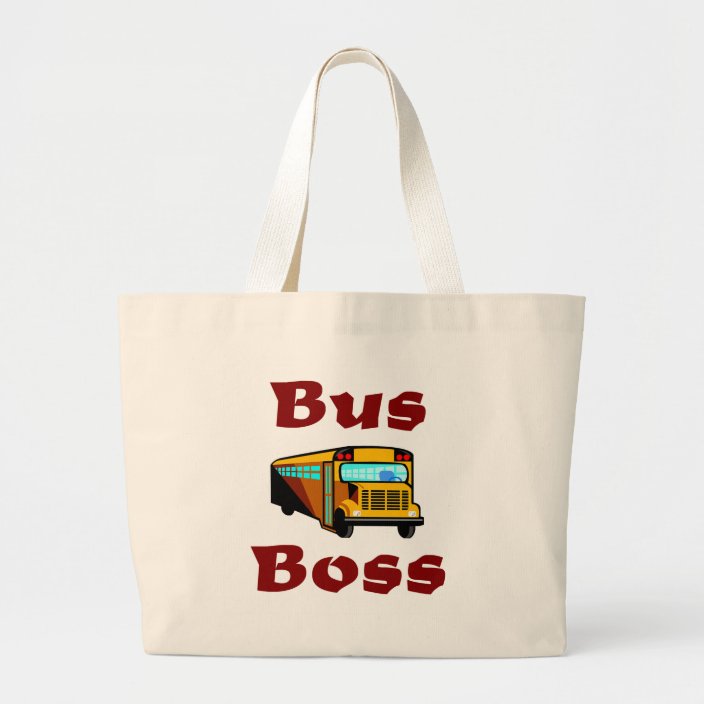 Buss Boss. School Bus Driver Bag. Large Tote Bag | Zazzle.com