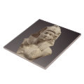 Bust of a Roman Emperor as a pharaoh (marble) Tile | Zazzle